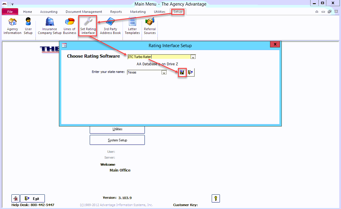 Agency Advantage Integration - TurboRater