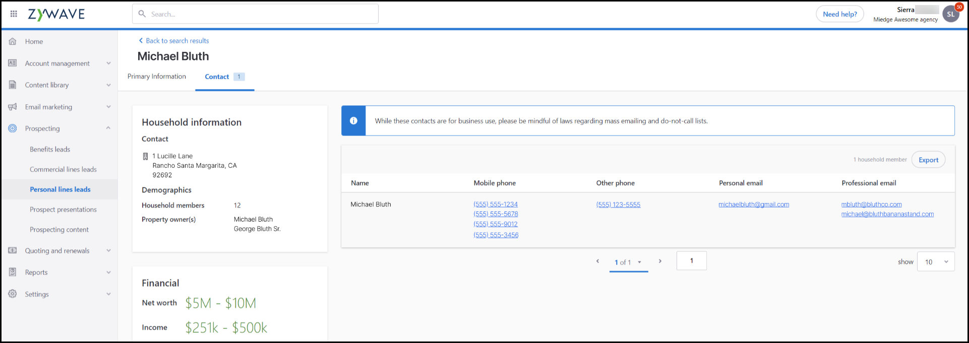 How do I search for Personal Lines Information? - miEdge