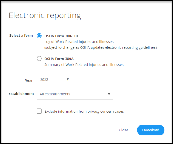 How do I electronically file our OSHA logs? - Client Portal