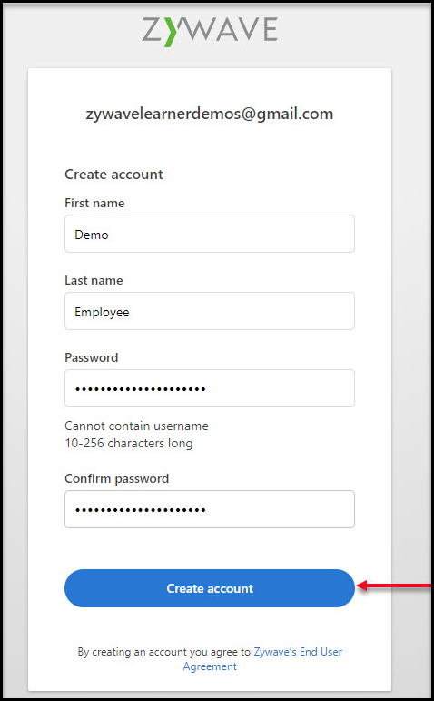 How do I create login credentials to access the portal I was invited to ...