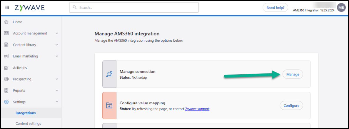 Getting Started with AMS360 Integration - Zywave Account Management