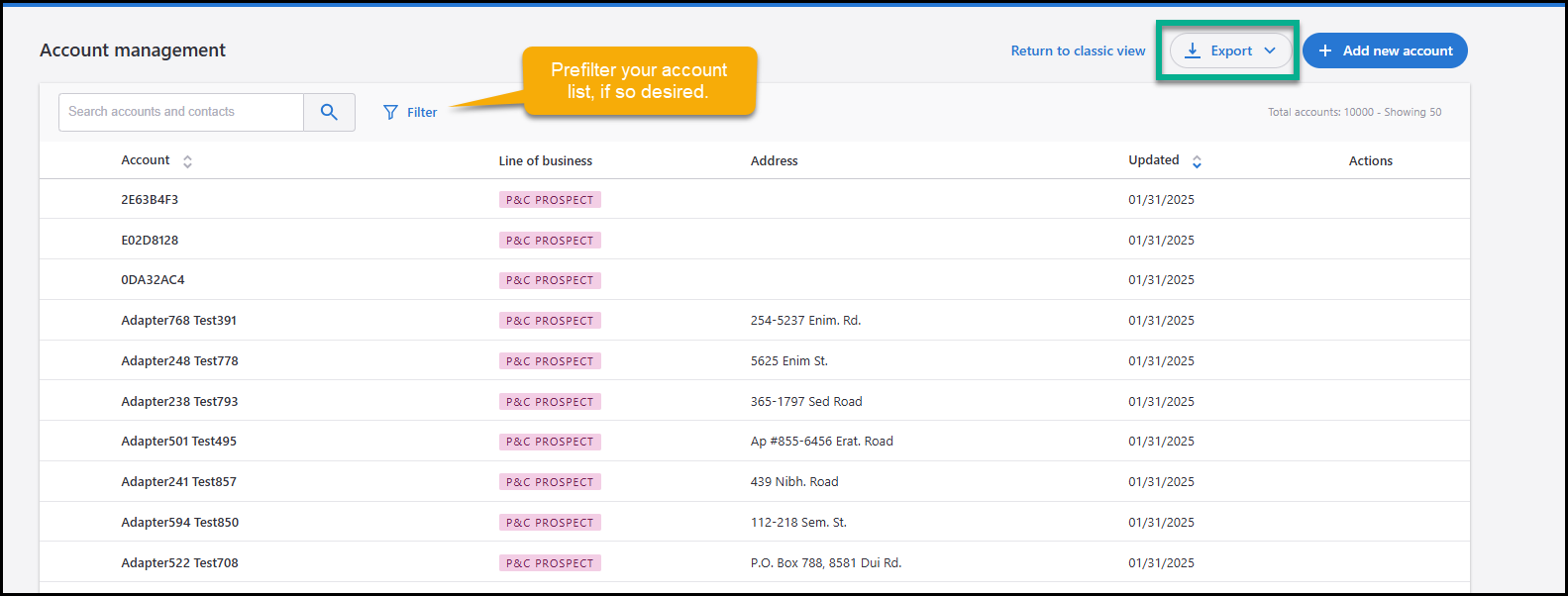 How do I mass export my accounts & contacts? - Zywave Account Management