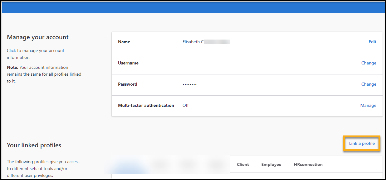 How to link or switch your profile in the Profile Manager - Zywave Platform