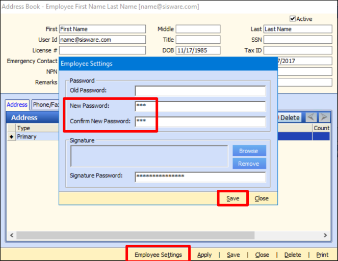 How do I change or update my employees passwords? - Partner Platform