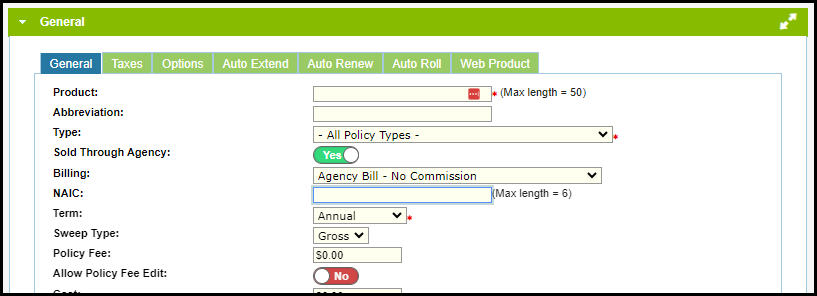 How do I add a new company, product, or NAIC? - Agency Matrix