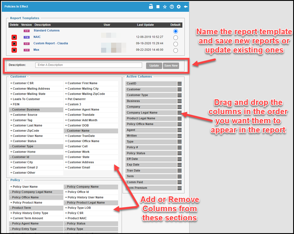 How do I customize a report? - Agency Matrix