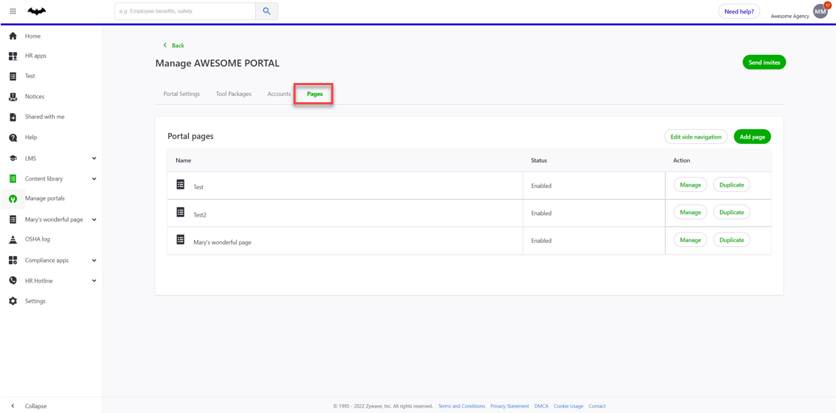 Add custom pages - Client Cloud