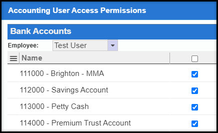 How do I edit bank account access for my employees? - Partner Platform