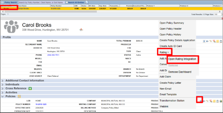 PL Rater Integration and Use - Partner Platform