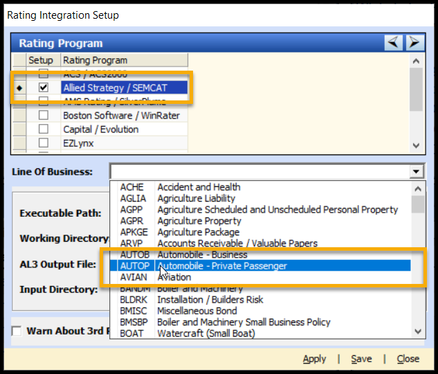 How to set up and rate a policy using the Applied Rater integration ...