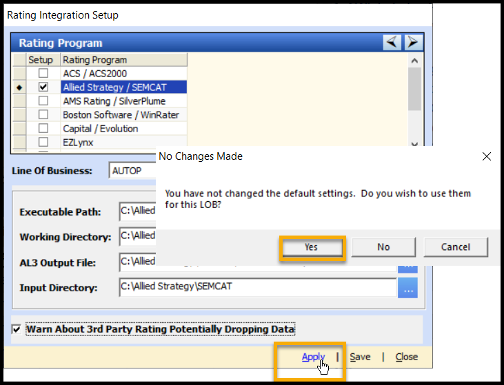 How to set up and rate a policy using the Applied Rater integration ...