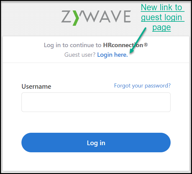 How do I use the new Guest Login experience? - HRconnection