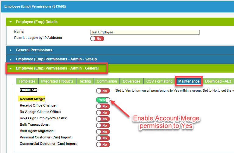 How to enable merging of customers - Agency Matrix