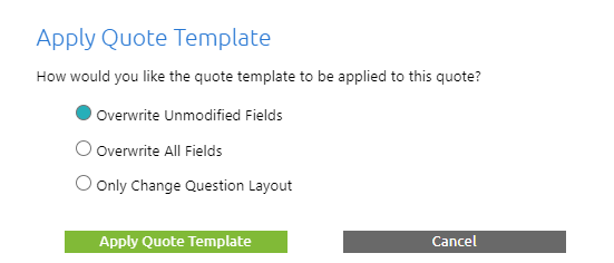 How do I activate a quote template? - TurboRater