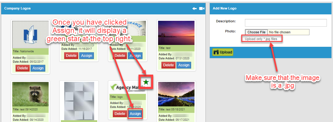 How to add agency logo - Agency Matrix