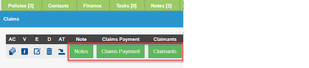 How to add claims - Agency Matrix