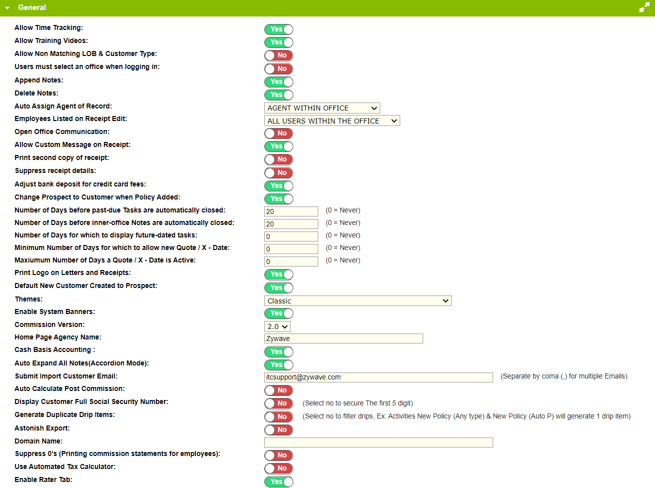 How do I access and update System Settings? - Agency Matrix