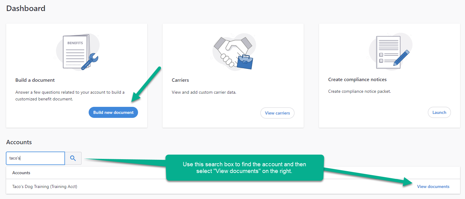 How do I create a new Wrap/SPD document? - Benefit Document Builder
