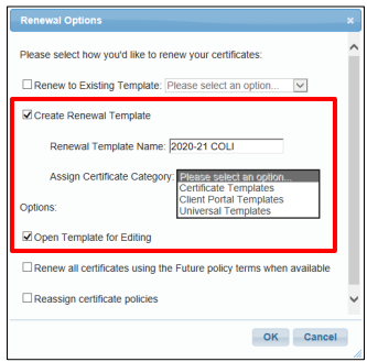 How do I use templates to renew certificates? - Partner Platform
