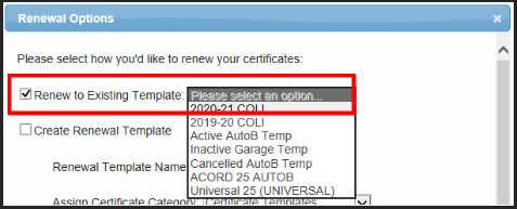 How do I use templates to renew certificates? - Partner Platform