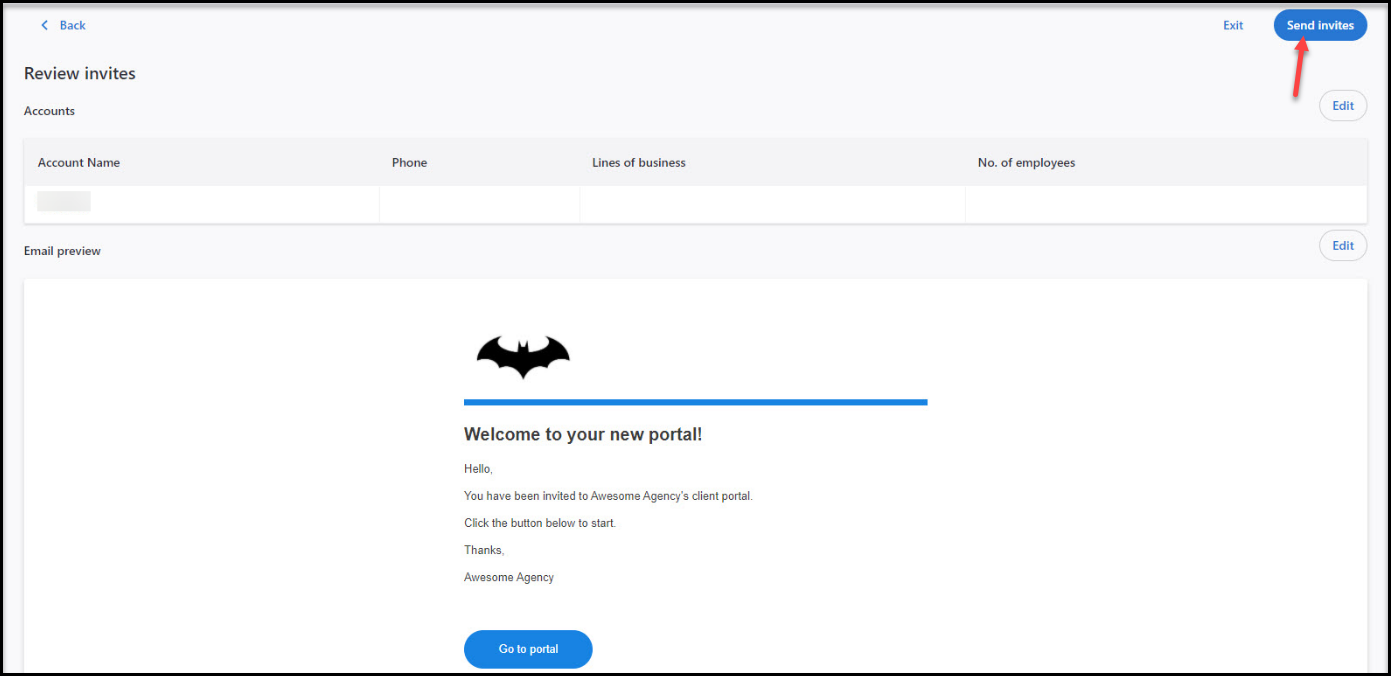 How do I send client portal invitations? - Zywave Client Portal