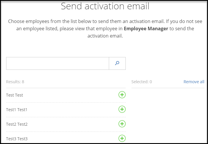 How do I send or resend an activation email to employees? - HRconnection