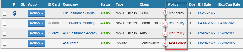Why do some policy numbers appear differently? - Agency Matrix