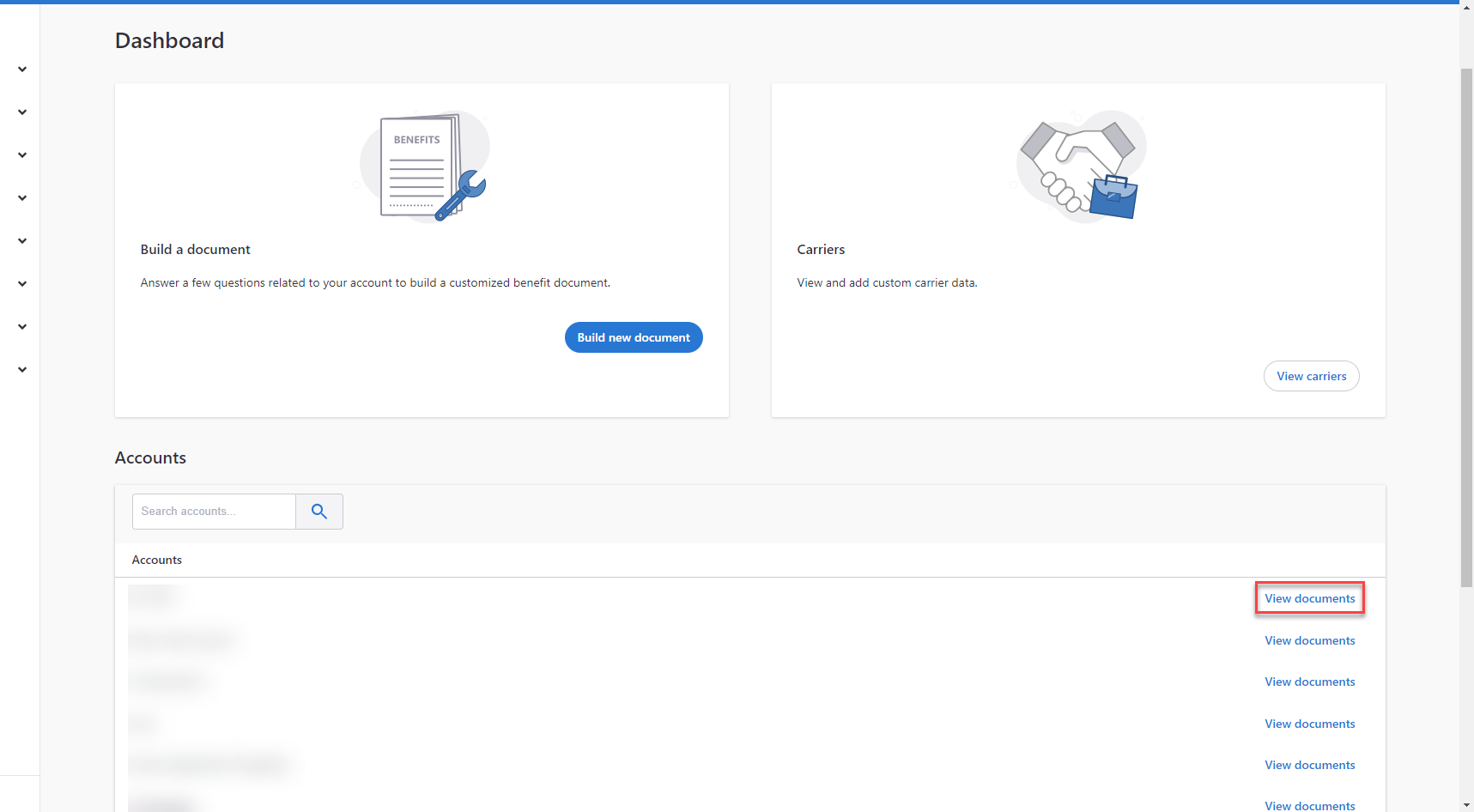 How do I edit an existing document in Benefit Document Builder? - Benefit Document Builder