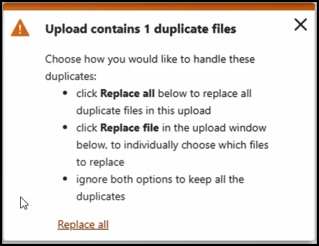Are duplicates detected when bulk uploading content? - Content Cloud