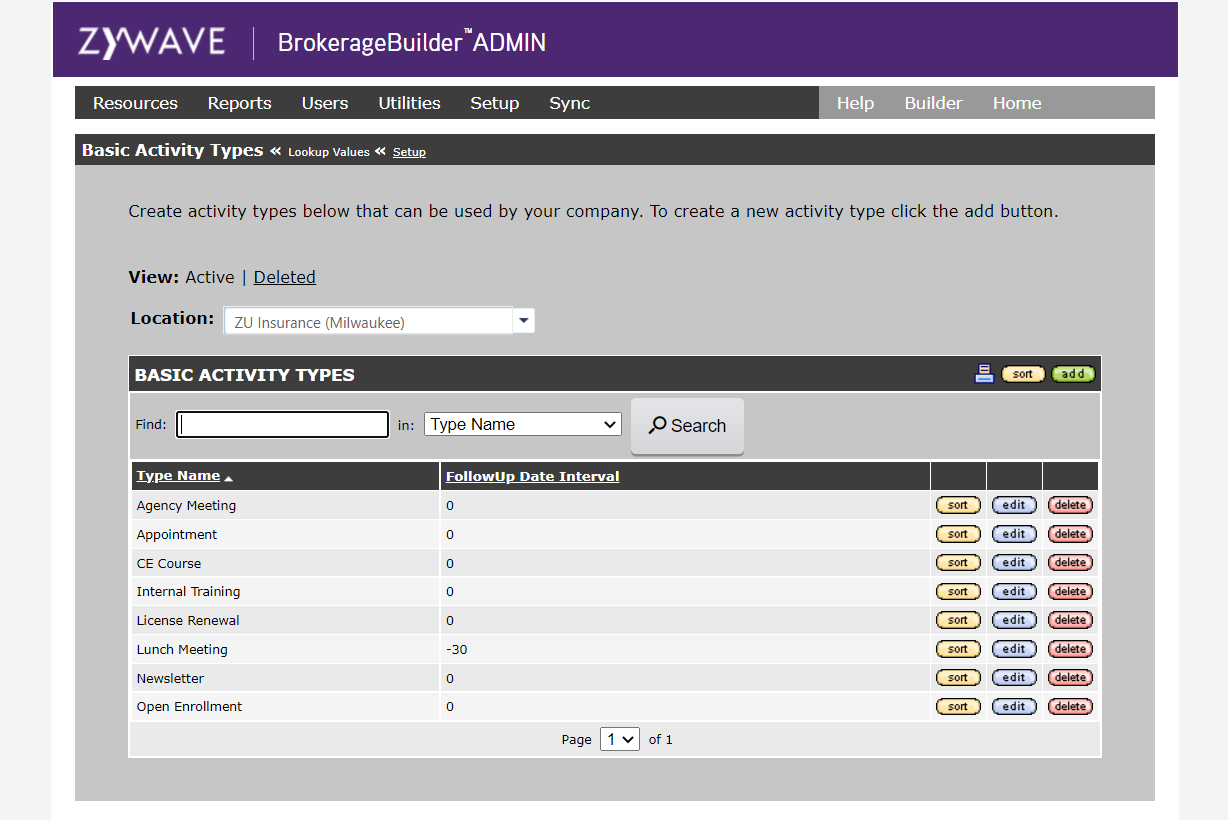 How do I add a new Activity Type? - BrokerageBuilder