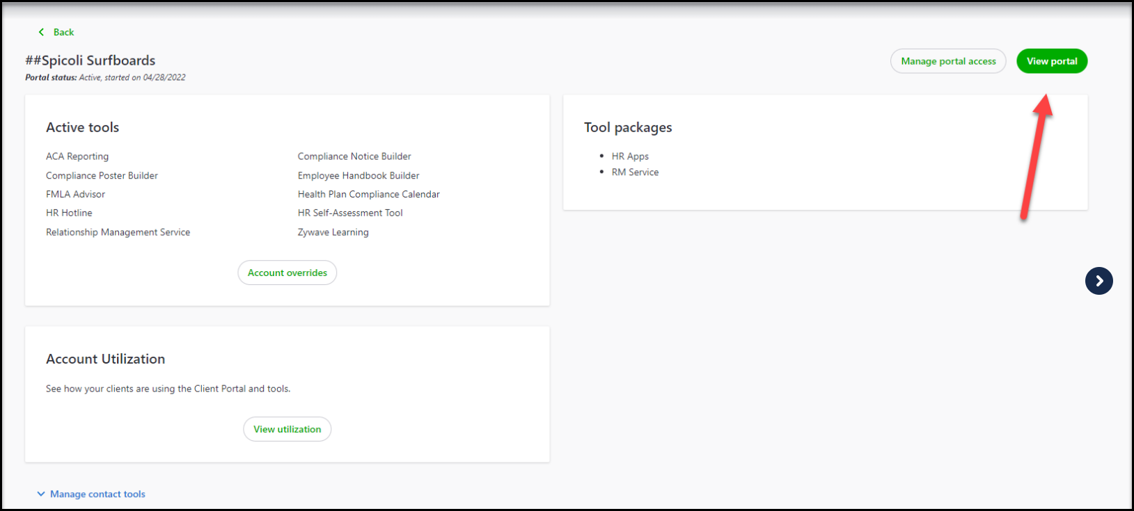How do I view an account's Client Portal? - Zywave Client Portal